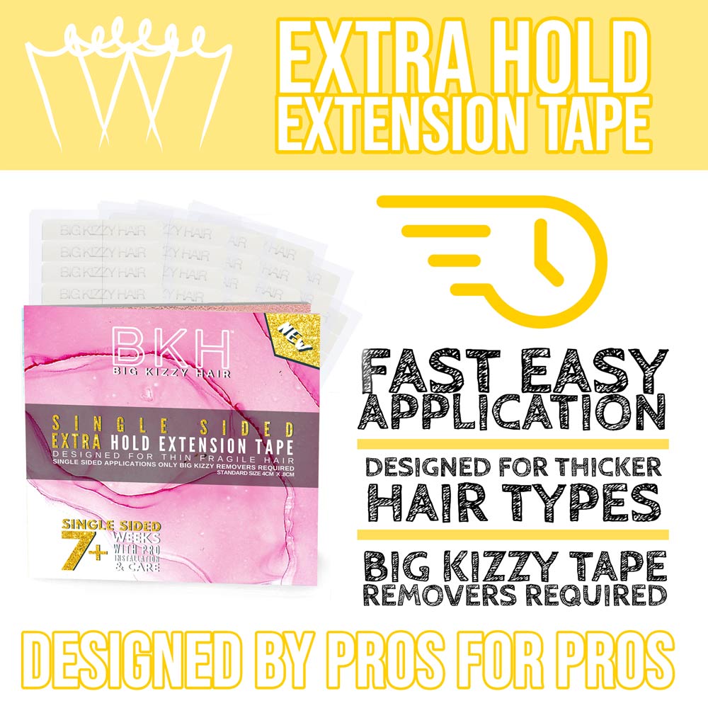 BIG KIZZY®- Extra Hold Single Sided Hair Extension Replacement Tape Tabs